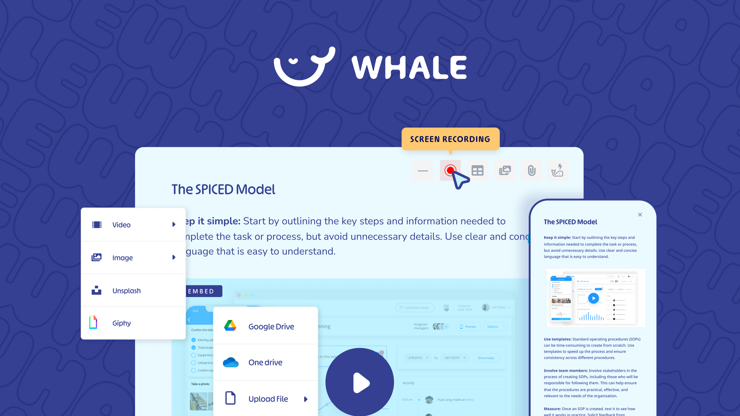 The simple SOP & training tool - Whale