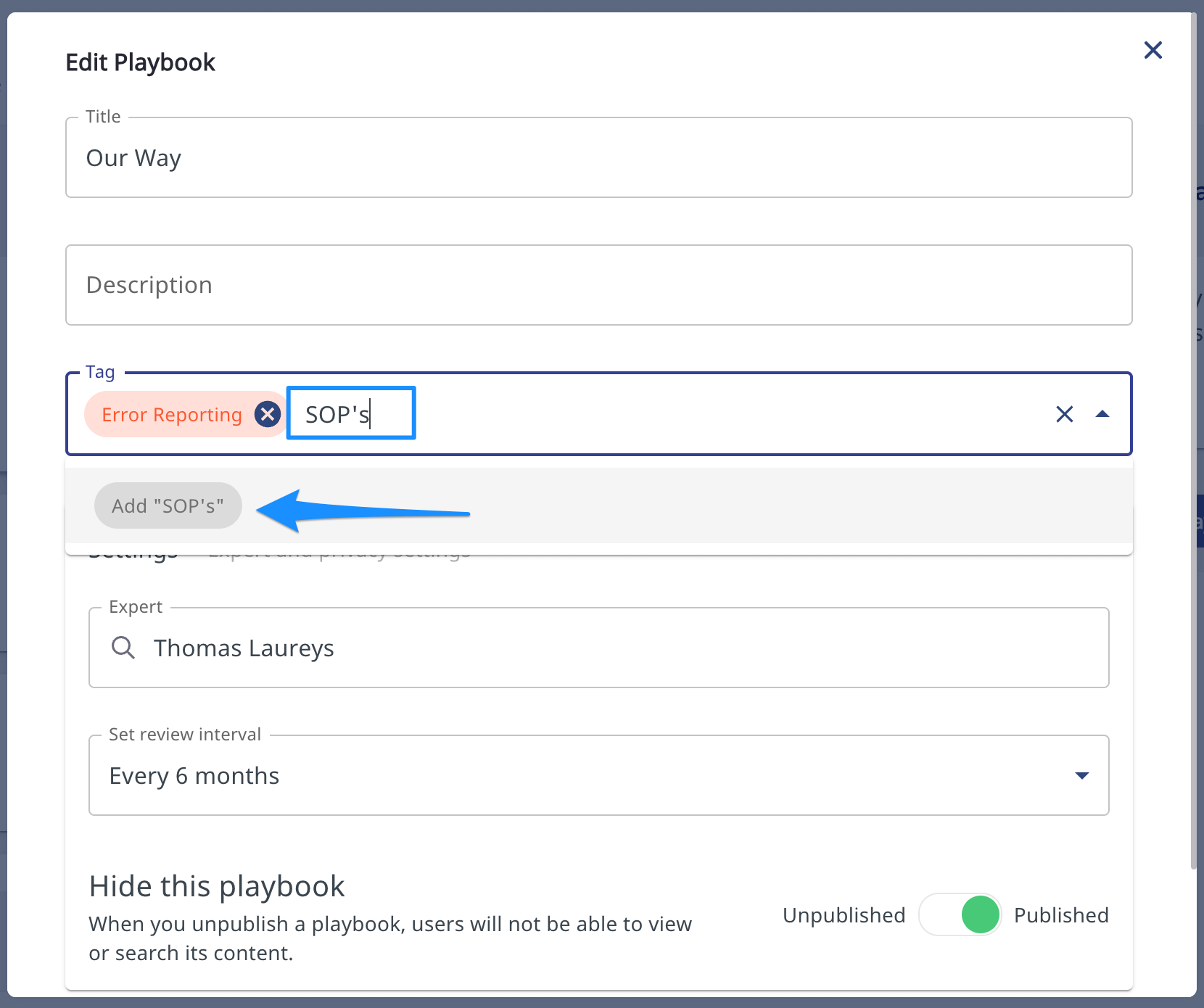 Tag Management - Whale